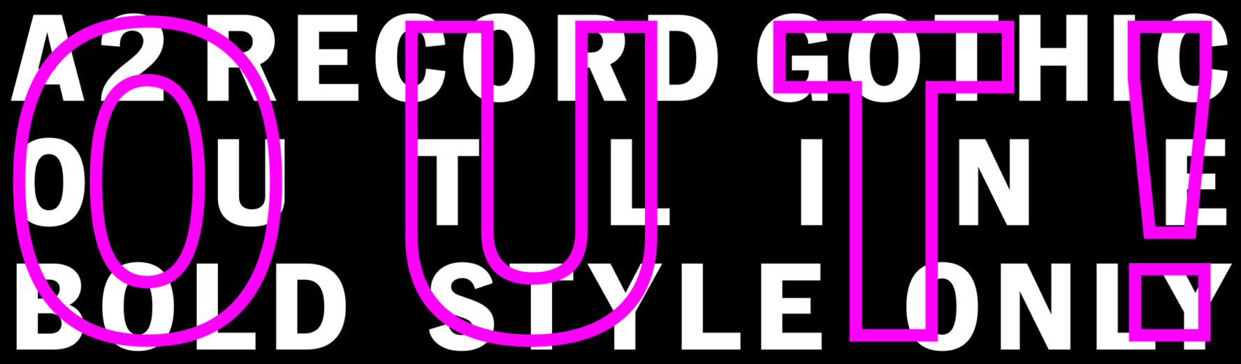 A2 Record Gothic | A2-TYPE