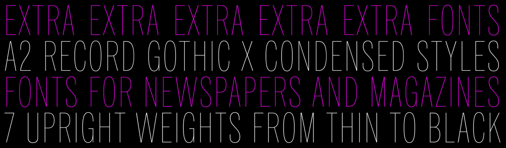 A2 Record Gothic | A2-TYPE