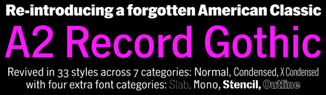 A2 Record Gothic | A2-TYPE